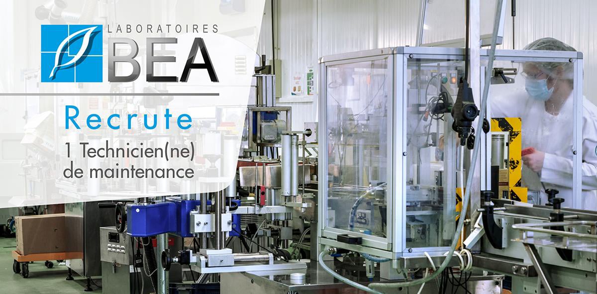 Job offer: Maintenance technician - Laboratoires BEA - Private label ...